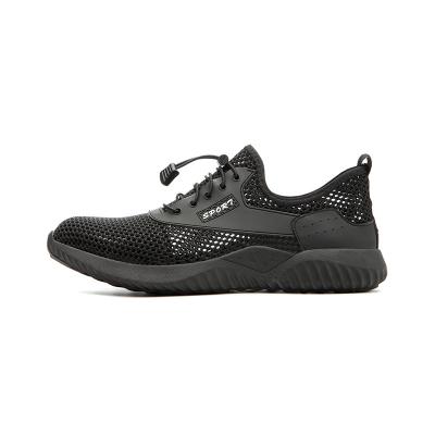 Cina Shengjie Sport Scarpe da uomo Fly tessuto di tessuto di gomma sola anti-smash di acciaio punta anti-puntura più scarpe di sicurezza Kevlar in vendita