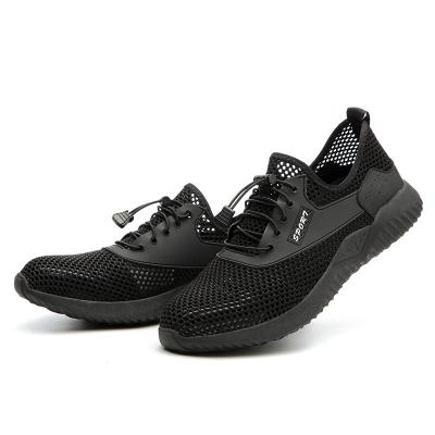Shengjie Sports Men'S Shoes Fly Woven Fabric Rubber Sole Anti Smash Steel Toe Anti Puncture Plus Kevlar Safety Shoes