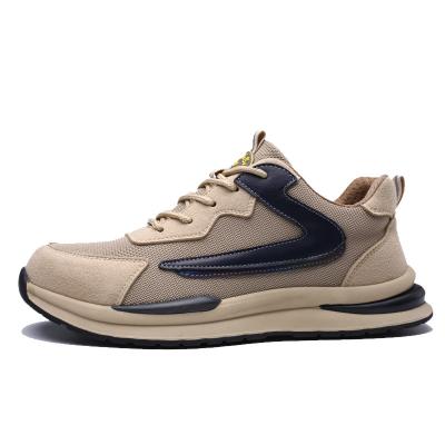 Cina Shengjie Nuovo Uomini Anti-Smash Anti-Puntura Scarpe da lavoro in cuoio in microfibra Scarpe da passeggio di sicurezza in vendita