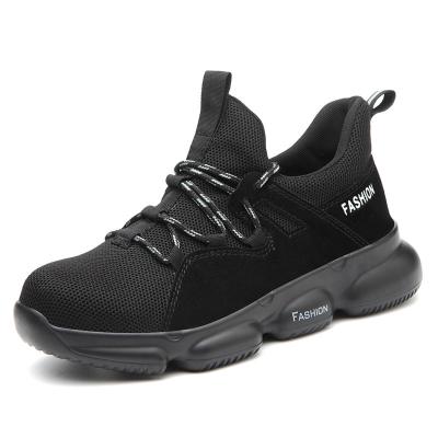China Gaomi Shengjie Steel Toe Fly Knitting Respirável Homem PU Outsole Esporte Calçados de Segurança de Trabalho à venda