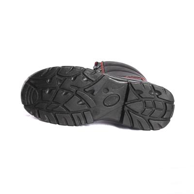 Cina Lace up nero Split cuoio di mucca superiore protezione dell' angolo in acciaio Scarpe di sicurezza invernale in vendita