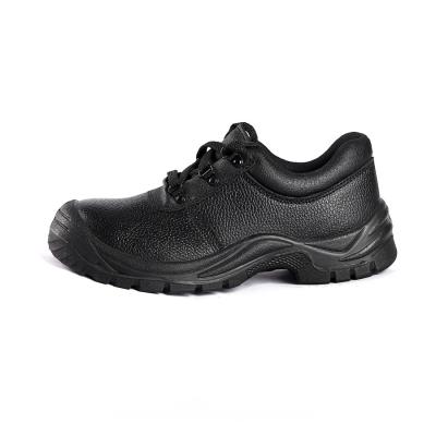 Cina Acciaio resistente alla foratura Piede in nero Maglia di cuoio in rilievo PU Lace up Scarpe di sicurezza sul lavoro in vendita