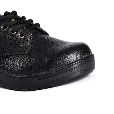 Cina Black Lace Up Leather Mesh Metal PU Sole Protezione Migliorata Comfort Scarpe di sicurezza EVA Brand in vendita