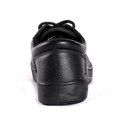 Cina Black Lace Up Leather Mesh Metal PU Sole Protezione Migliorata Comfort Scarpe di sicurezza EVA Brand in vendita