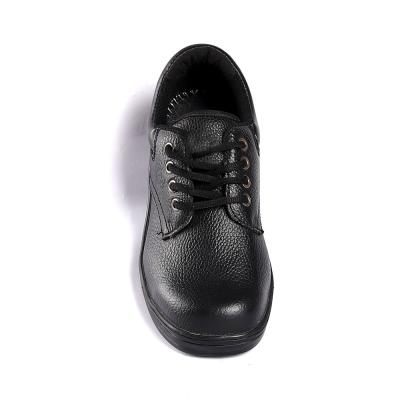 Cina Black Lace Up Leather Mesh Metal PU Sole Protezione Migliorata Comfort Scarpe di sicurezza EVA Brand in vendita