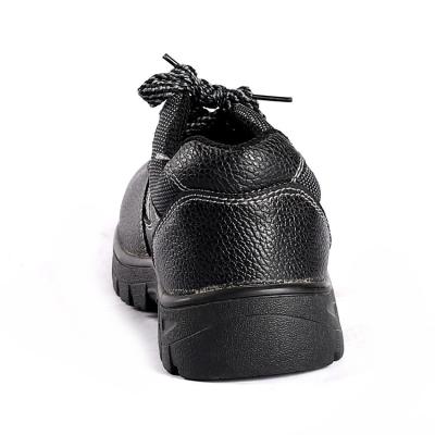 Cina EU 36-47 Stivali da lavoro di base in rilievo di cuoio di mucca superiore pizzo fino chiusura occhiali da vista in metallo scarpe di sicurezza da azione in vendita