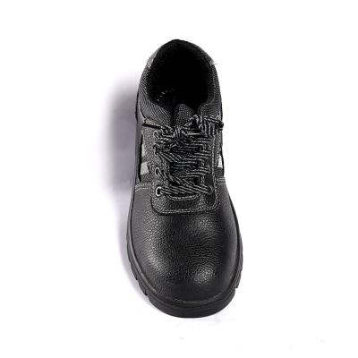 Cina EU 36-47 Stivali da lavoro di base in rilievo di cuoio di mucca superiore pizzo fino chiusura occhiali da vista in metallo scarpe di sicurezza da azione in vendita