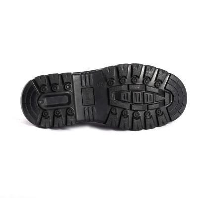 Cina EU 36-47 Stivali da lavoro di base in rilievo di cuoio di mucca superiore pizzo fino chiusura occhiali da vista in metallo scarpe di sicurezza da azione in vendita