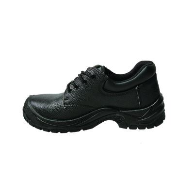 Cina Shengjie Mid-Top Nero Anti-Smash Steel Toe Anti-Punchure Scarpe da lavoro da uomo Scarpe da lavoro in pelle in rilievo in vendita
