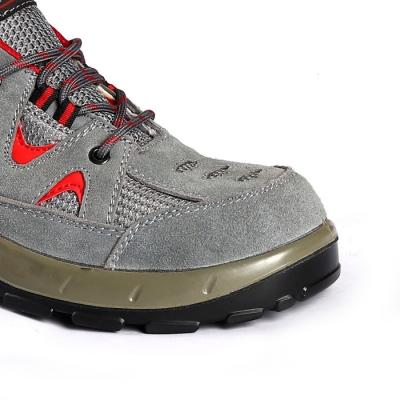 Cina Shengjie Metal Eyelet Leather Mesh Slip and Oil Resistant Funzioni di lavoro Sport PU Man Scarpe di sicurezza in vendita