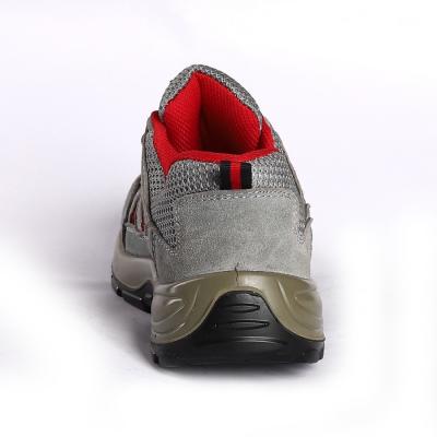 Cina Shengjie Metal Eyelet Leather Mesh Slip and Oil Resistant Funzioni di lavoro Sport PU Man Scarpe di sicurezza in vendita