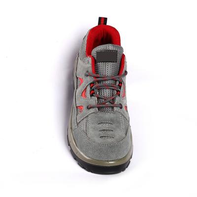 Cina Shengjie Metal Eyelet Leather Mesh Slip and Oil Resistant Funzioni di lavoro Sport PU Man Scarpe di sicurezza in vendita