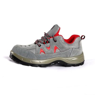 Cina Shengjie Metal Eyelet Leather Mesh Slip and Oil Resistant Funzioni di lavoro Sport PU Man Scarpe di sicurezza in vendita