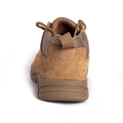 Cina Confortevole Unisex Mesh Microfibra Pelle Materiale superiore di gomma Marrone Scarpe di sicurezza traspiranti in vendita