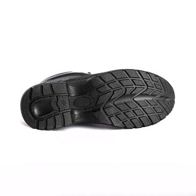 China SHENGJIE Sapatos de segurança de couro preto de proteção para pés de aço à venda
