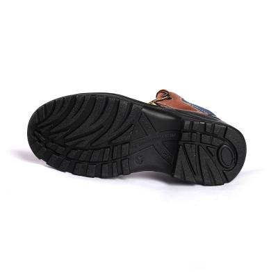Cow Leather Anti Puncture Steel Sole PU Injection Molded Sole Mens Leather Work Boots