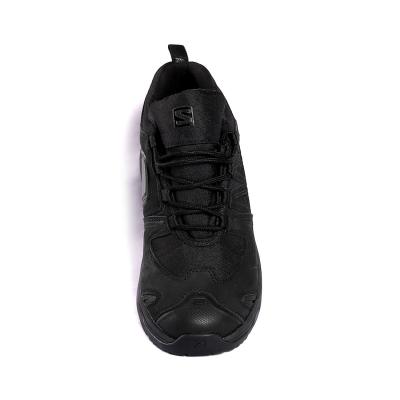 Cina Shengjie Nero Nome di marca Stesso tipo Calzature morbide durevoli con maglia Nubuck Pelle di mucca Superiore Unisex Scarpe da esterno in vendita