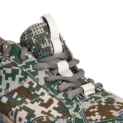 Cina Shengjie Basso Top Lace Up Soft Sole Fabric Mesh Upper con Air Mesh Lining PU Combat Boots Sottole Esterno Scarpe Outdoor in vendita