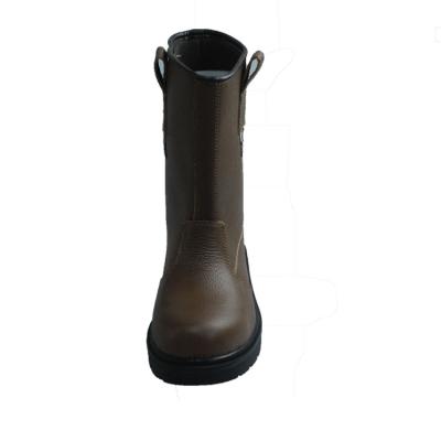 Cina Shengjie Steel Toe Cap Lace Up Cut Safety Boots con Anti Slip e Shock Absorbing PU Sole Heel Protect Safety Shoes in vendita