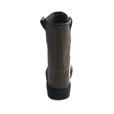 Cina Shengjie Steel Toe Cap Lace Up Cut Safety Boots con Anti Slip e Shock Absorbing PU Sole Heel Protect Safety Shoes in vendita