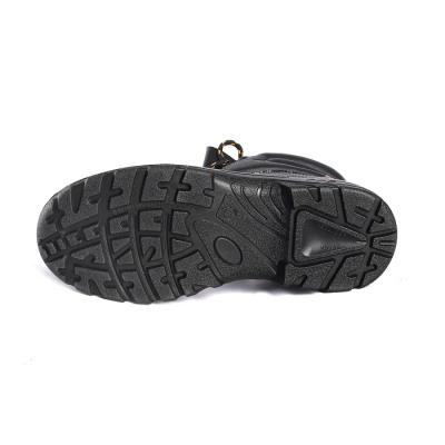 China Unisex echt leer ademend schoeisel met warmtebestendige/oliebestendige PU/PU buitenzool veiligheidsschoenen Te koop