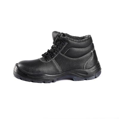 Cina Calzature da lavoro con gomma di acciaio SBP in pelle vera e calzature di sicurezza in PU/PU con suola esterna resistente al calore in vendita