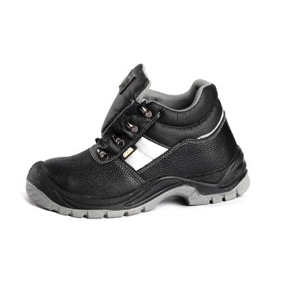 Cina Acque resistenti anti scivolare Comodo Mid Cut Acciaio Toe Scarpe da lavoro con scarponi di sicurezza in pelle vera in vendita