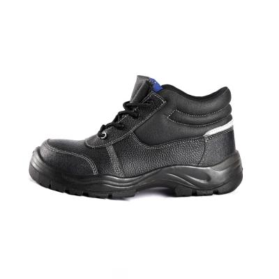 Cina Dimensione UE 36-47 Scarpe da lavoro in cuoio autentico di taglio medio anti-sparatura proteggere le maglie rivestimento scarpe di sicurezza in vendita