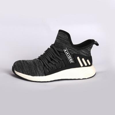 Cina Shengjie Kevlar Midsole Fly Knit Scarpe di sicurezza con chiusura a lacci e suola EVA ad assorbimento degli urti in vendita