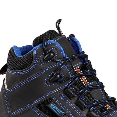 Cina Calzature di sicurezza con copertura di gomma in acciaio PU per la resistenza al petrolio e ai prodotti chimici Shengjie Scarpe da lavoro in microfibra di alta qualità in vendita