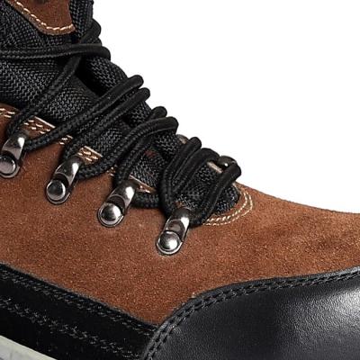 Cina Vacche suede UE 36-47 Calzature di sicurezza industriale con cuoio genuino Materiale superiore e piede in acciaio Stivali da lavoro in vendita