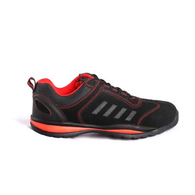 China Suede Cow Leather Mesh Upper Material Low Cut Safety Shoes with Lace Up Closure Type and Electrical Hazard Rating for sale