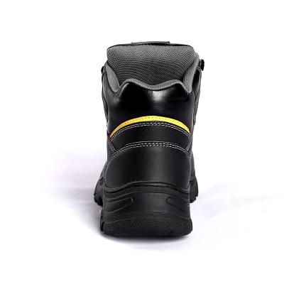 China Anti-smash en anti-puncture slijtvast rubberen buitenzool met metalen oogleden Veiligheidslaarzen voor mannen Te koop