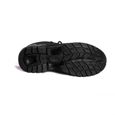 China Zwarte staal toe veiligheidsschoenen met anti-puncture en anti-smash bescherming Werklaarzen Te koop