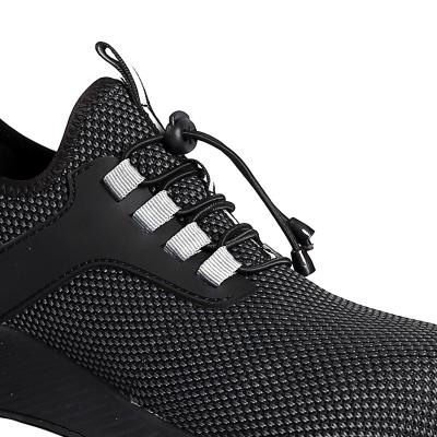 China Sapatos de segurança de borracha de tecido de nylon de tricô de língua de borracha com pálpebras metálicas à venda