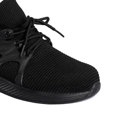 Cina Calzature protettive leggere Flyknit con chiusura a pizzo e suola esterna EVA in vendita