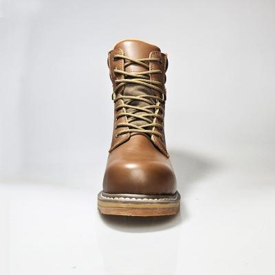 Cina Pelle a grano pieno di lunghezza standard pizzo Goodyear Scarpe resistenti al pericolo di scossa elettrica suola esterna in gomma resistente agli urti in vendita