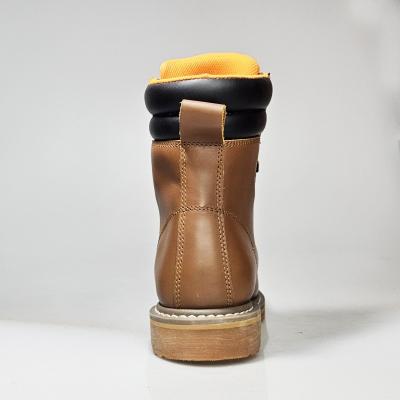 Cina Pelle a grano pieno di lunghezza standard pizzo Goodyear Scarpe resistenti al pericolo di scossa elettrica suola esterna in gomma resistente agli urti in vendita