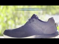 Shengjie Steel Toe Lace Up Fly Knit Work Shoes Footwear Puncture Resistant PU Cement Sole Breathable Safety Shoes