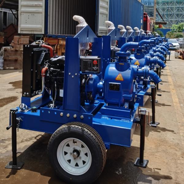 Quality Ocean Pump New Trailer Type Diesel Engine Self-Priming Water Pump for sale