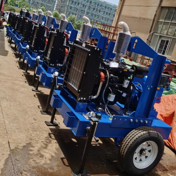 Quality Ocean Pump New Trailer Type Diesel Engine Self-Priming Water Pump for sale