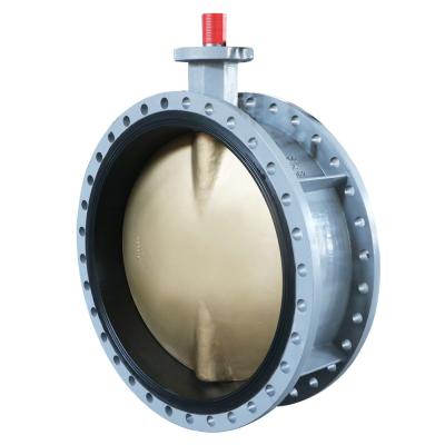 China Cast Ductile Iron BS en593 ANSI DIN JIS double flanged centerline Huge Big Size Manual Wormgear Butterfly valves Price for sale