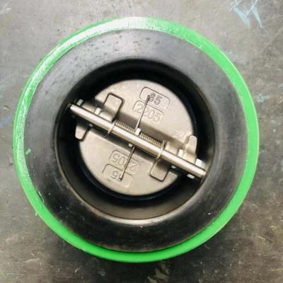 China Ductile Iron Stainless Steel SS304 CF8 pn16 bs din swing Stop Duo Dual check valves Wafer Butterfly Non-Reurn WCB for sale