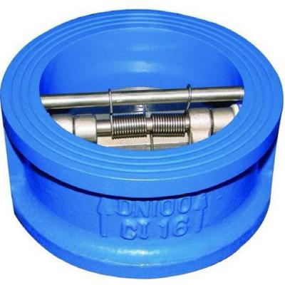 China wholesale ductile iron stainless steel pn16 bs din swing dual check valves for sale