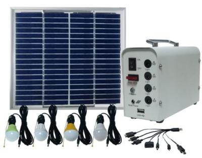 China 10W portable solar power lighting kits, mini solar DC system with CE for sale