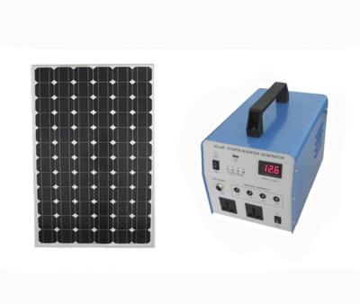 China solar off grid portable solar power system multi-function 80W/100W with inverter AC output for sale