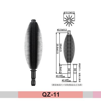 China empty glass fiber eye hair mascara private label brush bottles tube wands black for eyelash extensions tactica packing for sale