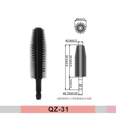 China custom label maybelline brown pink organic silicone plastic nylon empty makeup fiber lash mascara tubes bottle brushes for sale