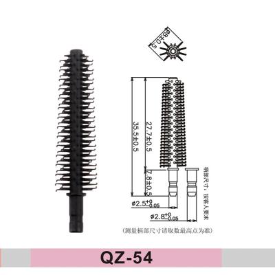China brown pink organic silicone plastic nylon empty makeup fiber lash mascara halloween tubes bottles with brushes wands 4d for sale