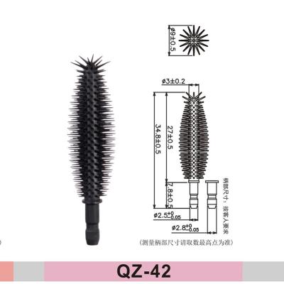 China organic silicone plastic nylon empty makeup fiber lash mascara halloween tubes bottles with brushes wands 4d container d for sale